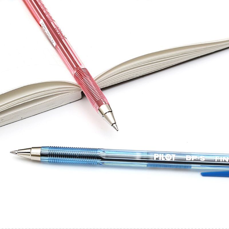 PILOT Refillable Ball Point Pen Fine 0.7mm Tip Safety Cap (Red, Blue ...