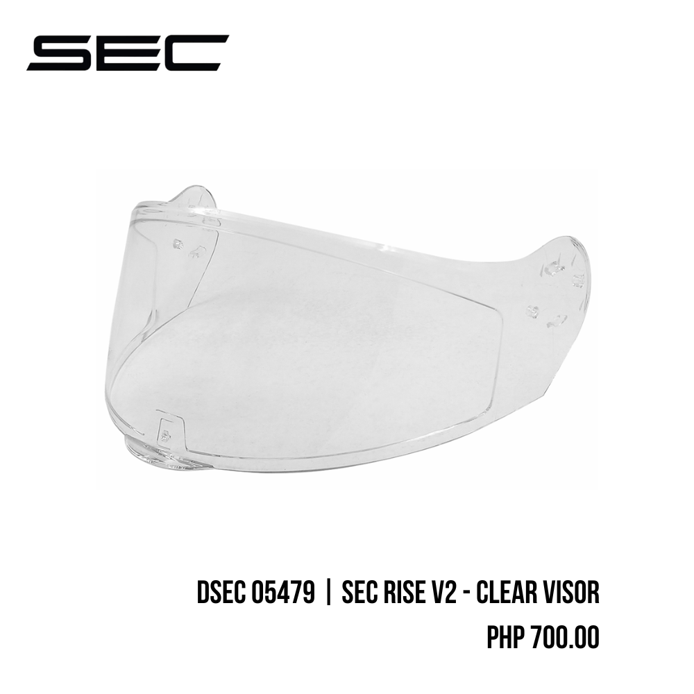 DSEC 05479 | Sec Rise V2 - Clear Helmet Visor | Lazada PH