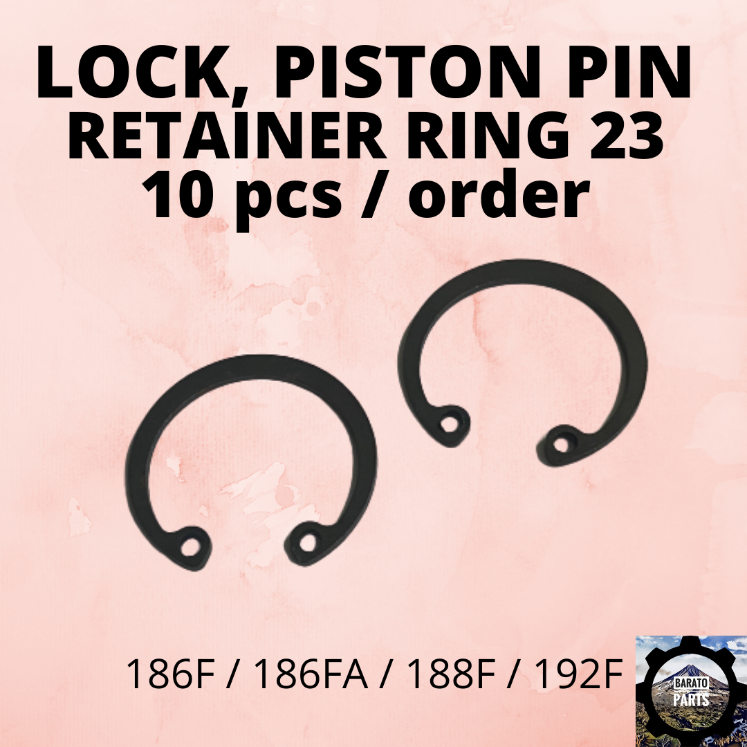 Lock, Piston Pin / Circlip / Retainer Ring 23 186F / 186FA / 188F ...