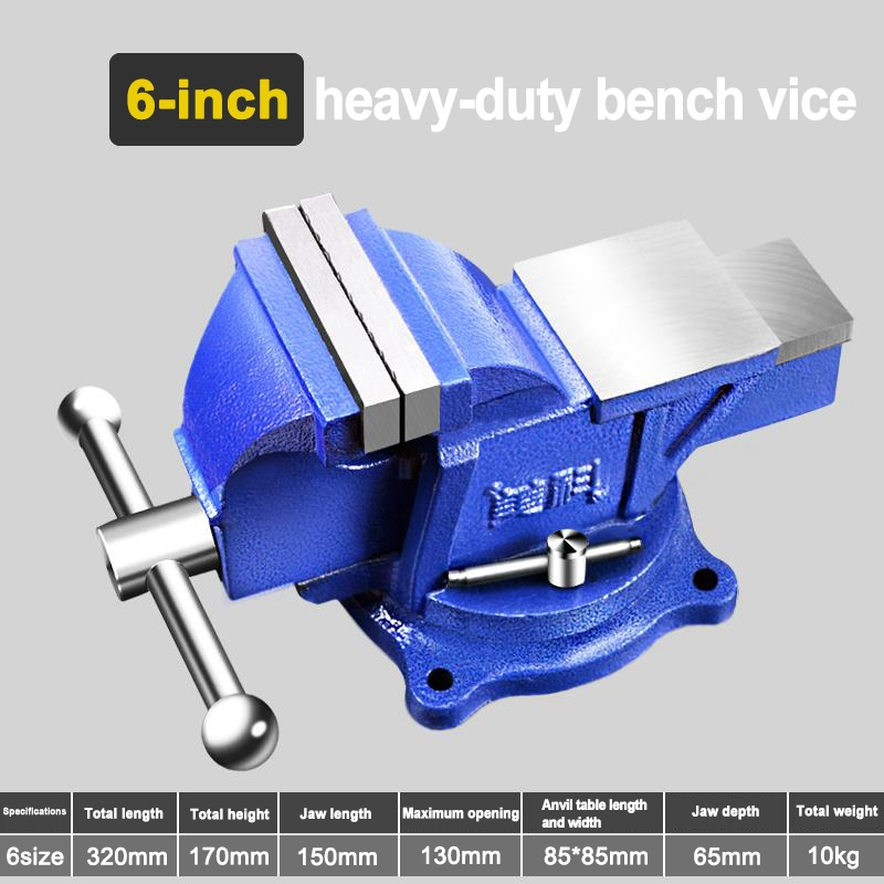 [Special Offer] Bench Vise Original Heavy Duty Steel Swivel Clamp Bench ...