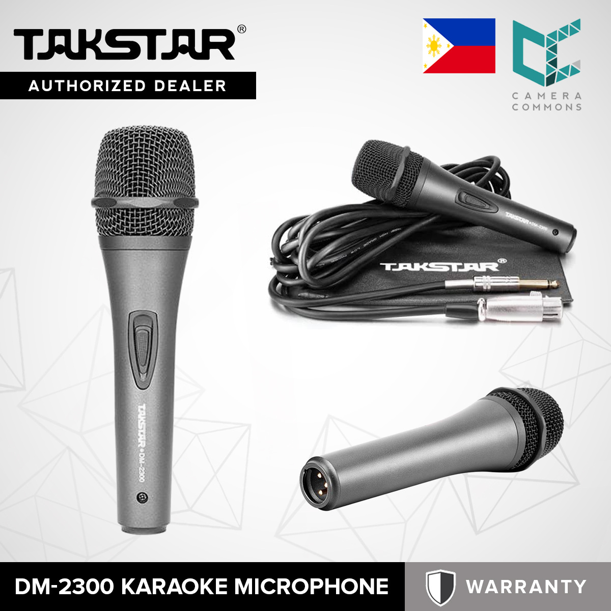 Takstar DM-2300 Karaoke Microphone Handheld Wired for Singing Party DM2300 | Lazada PH