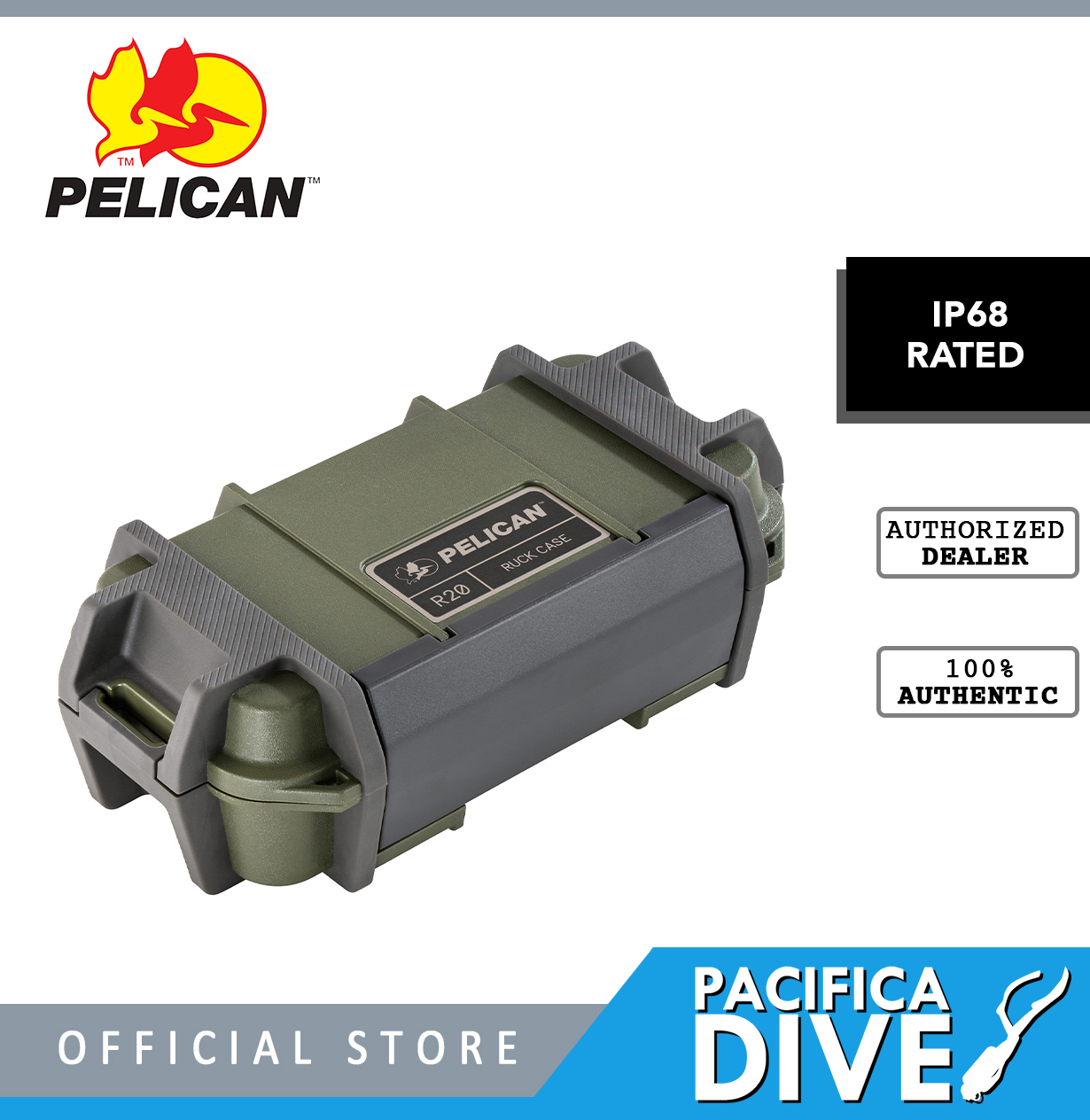 PELICAN, R20 Personal Utility Ruck Case, Olive Drab Green | Lazada PH