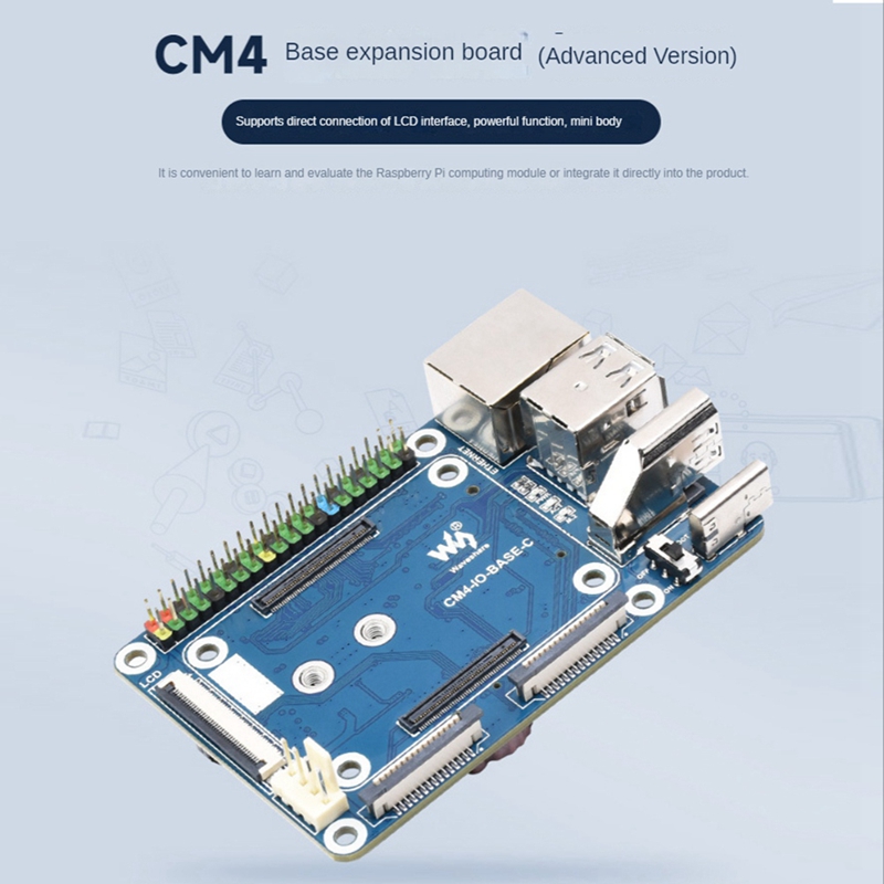 Waveshare for Raspberry Pi CM4 Expansion Board CM4-IO-BASE-C for ...
