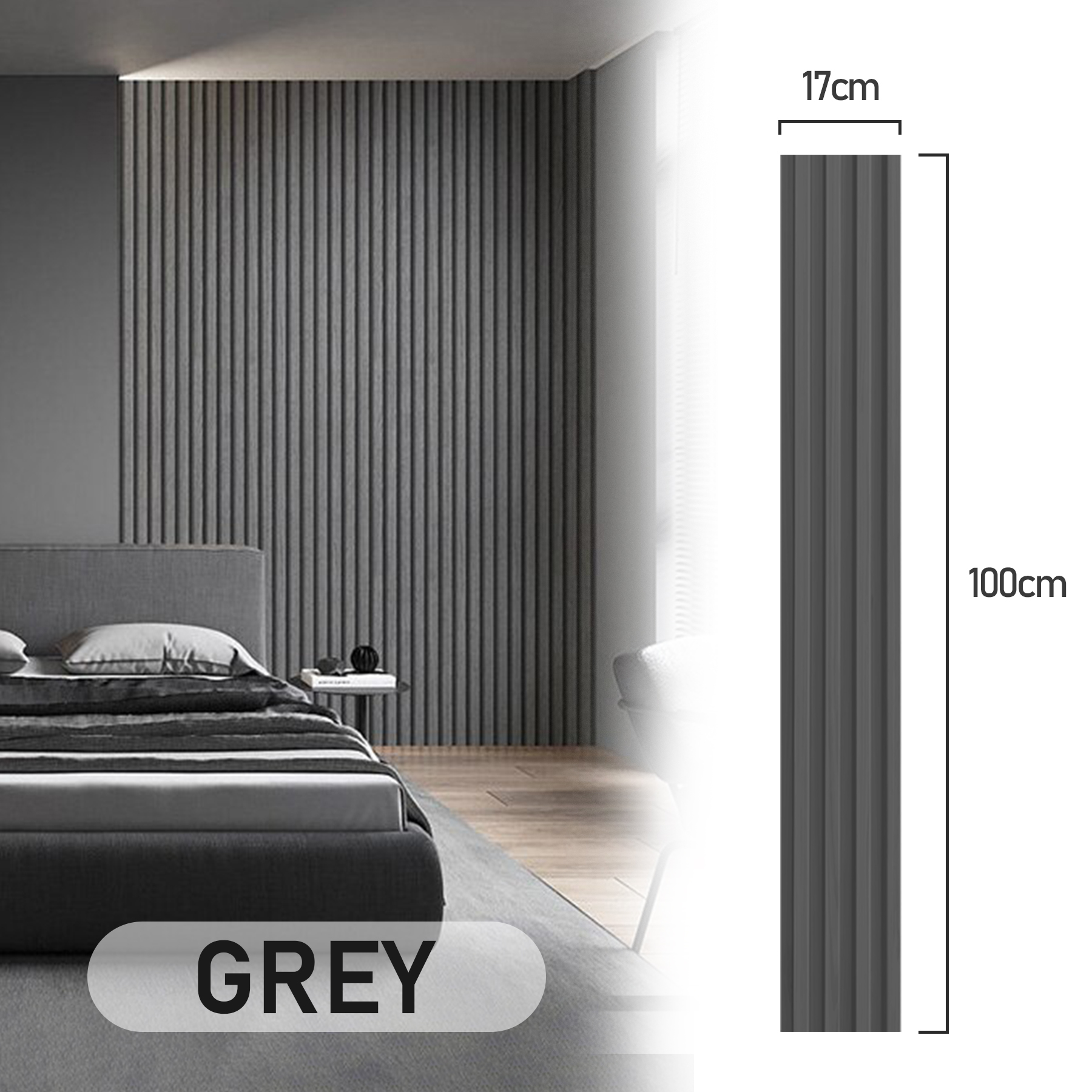 Fluted Wood Wallpaper Wall Panel Ecological Wood Grille Panels TV ...