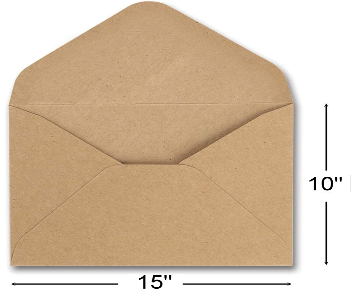 [Golden Dragon] Brown Document Envelope, Brown Envelope, Brown V-Flap ...