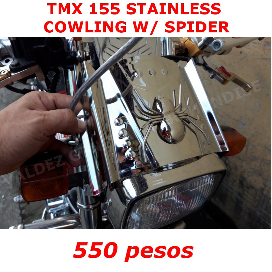 TMX 155 NEW STAINLESS COWLING MASKARA WITH SPIDER | Lazada PH