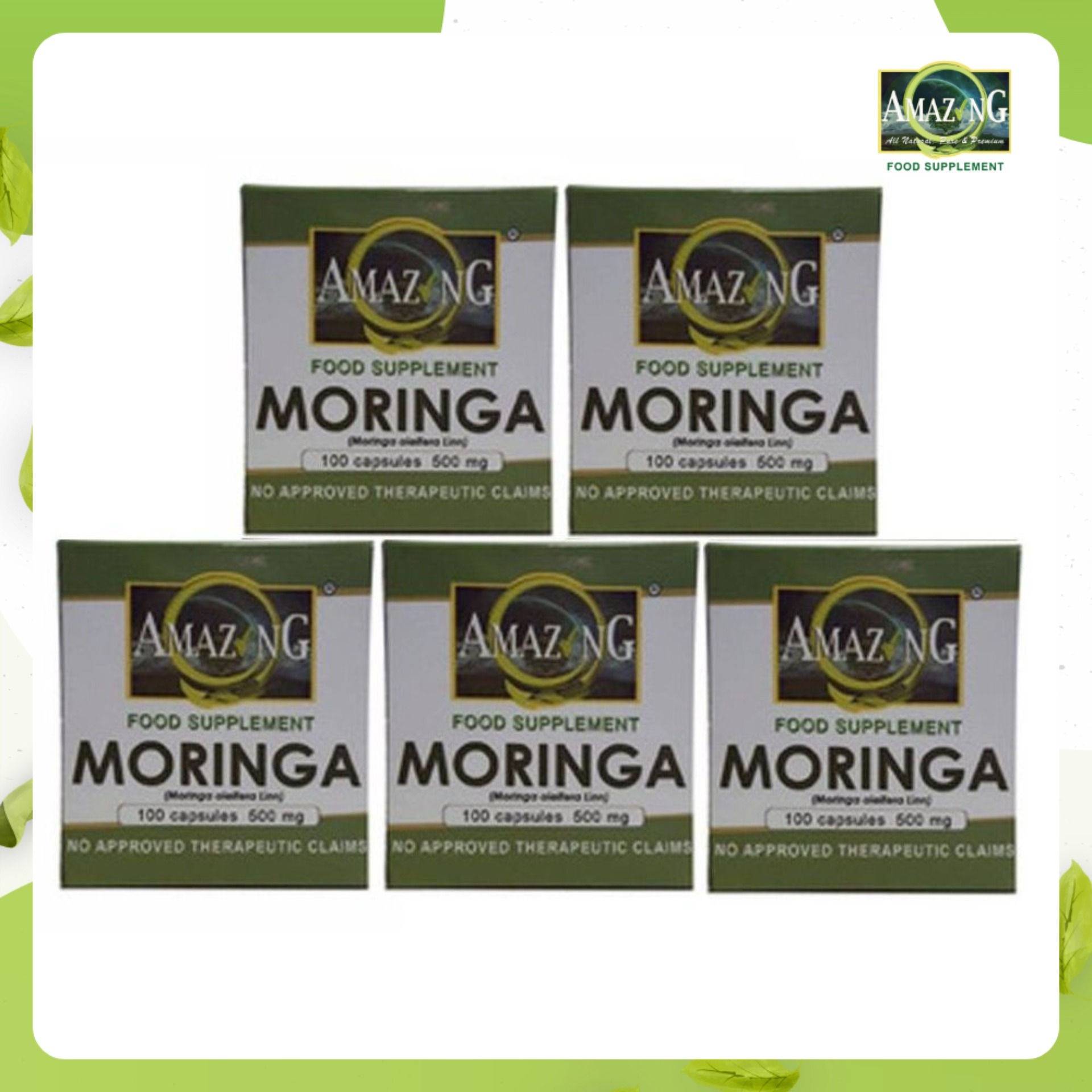 Moringa Capsules-Amazing Food Supplement Moringa (Malunggay) Capsules ...