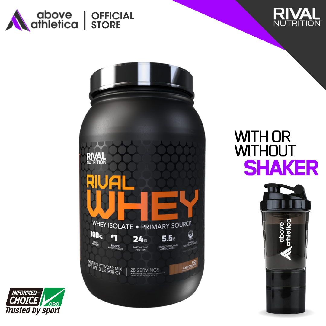 RIVALUS Rival Whey Protein Powder 2lbs - Cleanest Protein, Athlete's ...