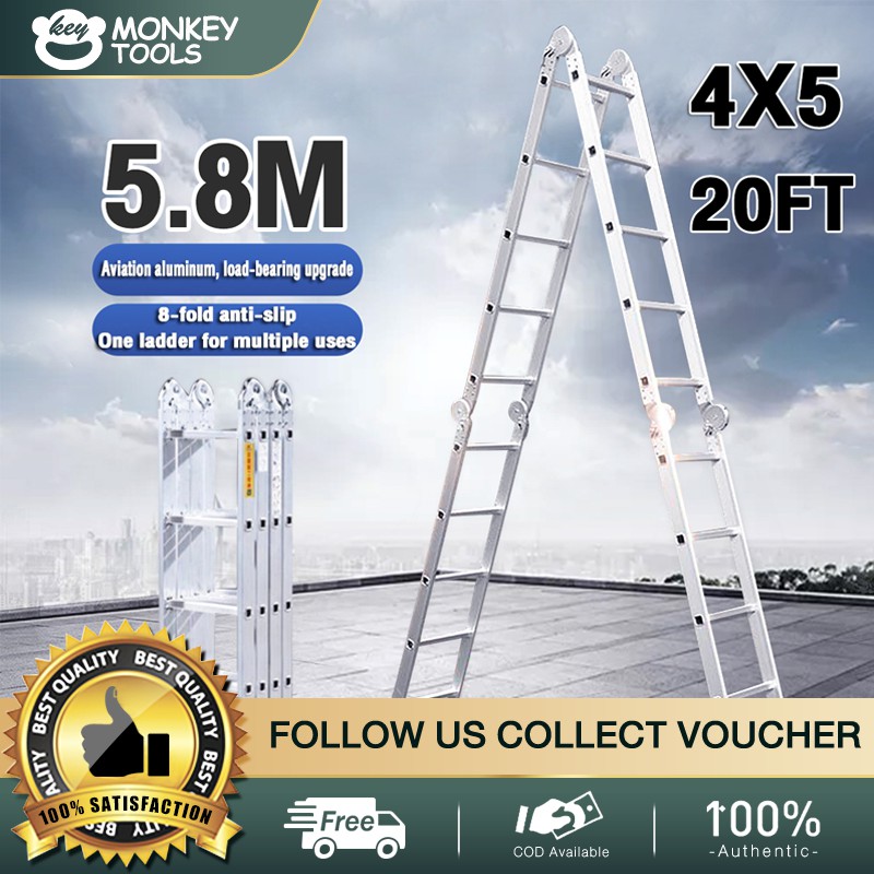 foldable ladder aluminum ladders 3x4 4x4 ALUMINIUM MULTIPURPOSE LADDER ...