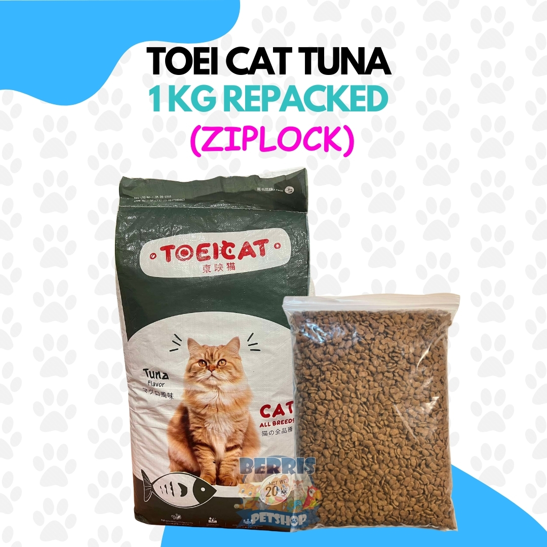 Toei Cat Tuna Dry Cat Food 1kg - Repacked (Ziplock) - Berris Petshop | Lazada PH