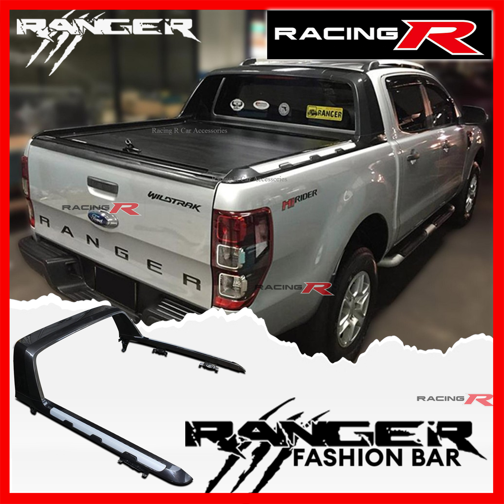 Ford Ranger Wildtrak Fashion Bar ( Rollbar ) T6 and T7 ( Car ...