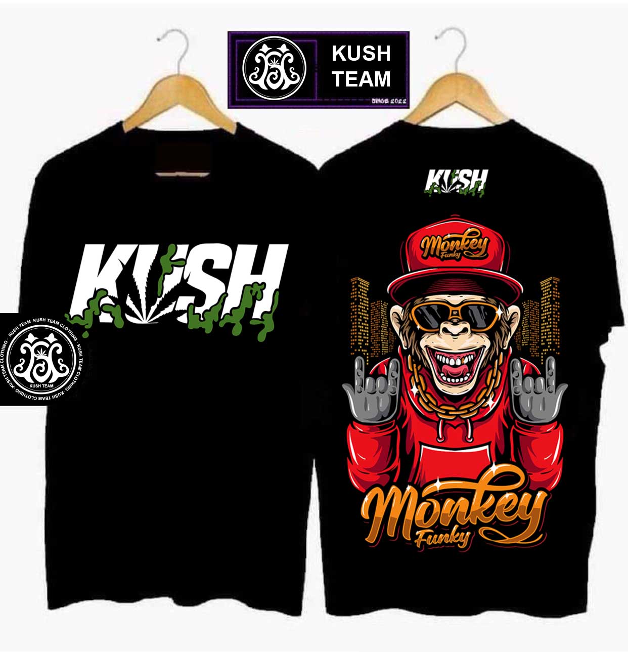 KUSH Team T Shirt - Rock Mokey Funky | Lazada PH