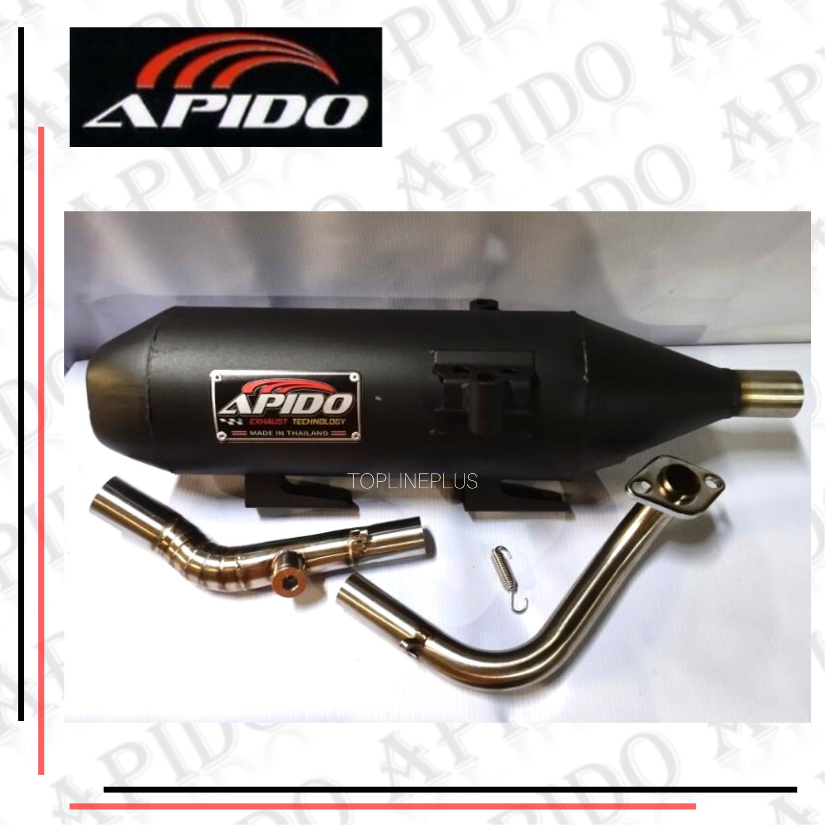 APIDO MUFFLER CLICK125i with Sound Adjuster and Bung Sensor (Oxygen ...
