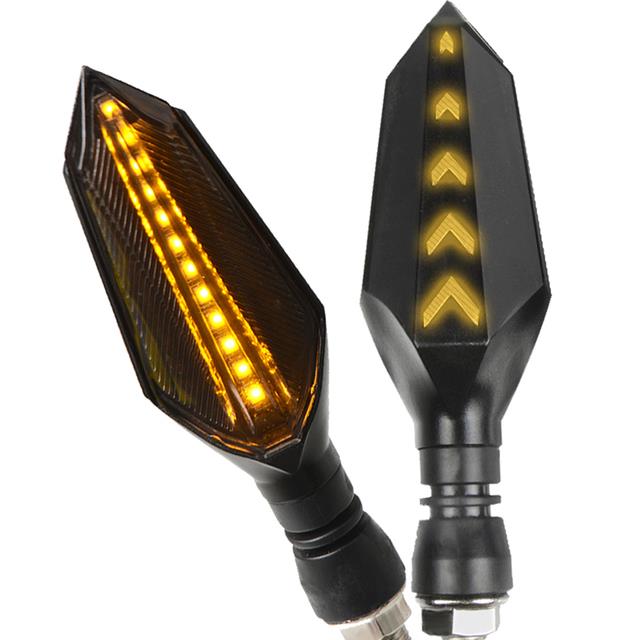 12V LED Turn Signals Light Amber Flasher Stop Tail Lamp Indicator ...