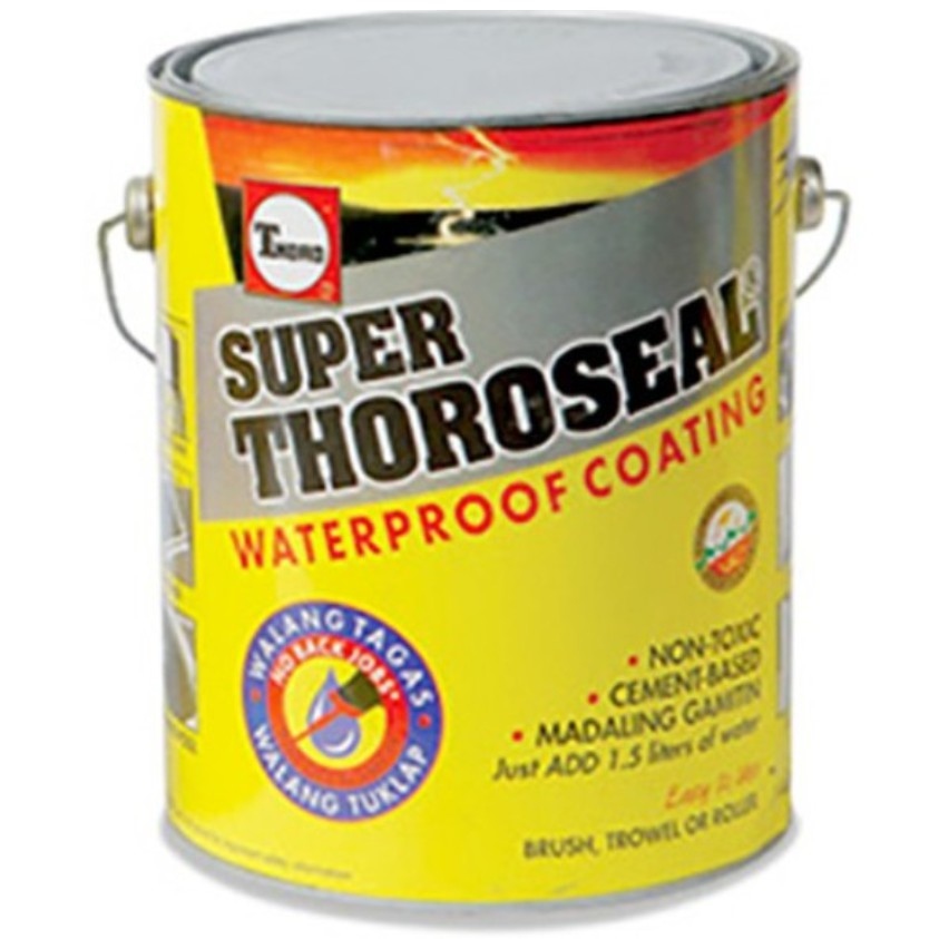 Thoro Thoroseal Waterproofing Coating ( 1 gallon ) Gray / | Lazada PH