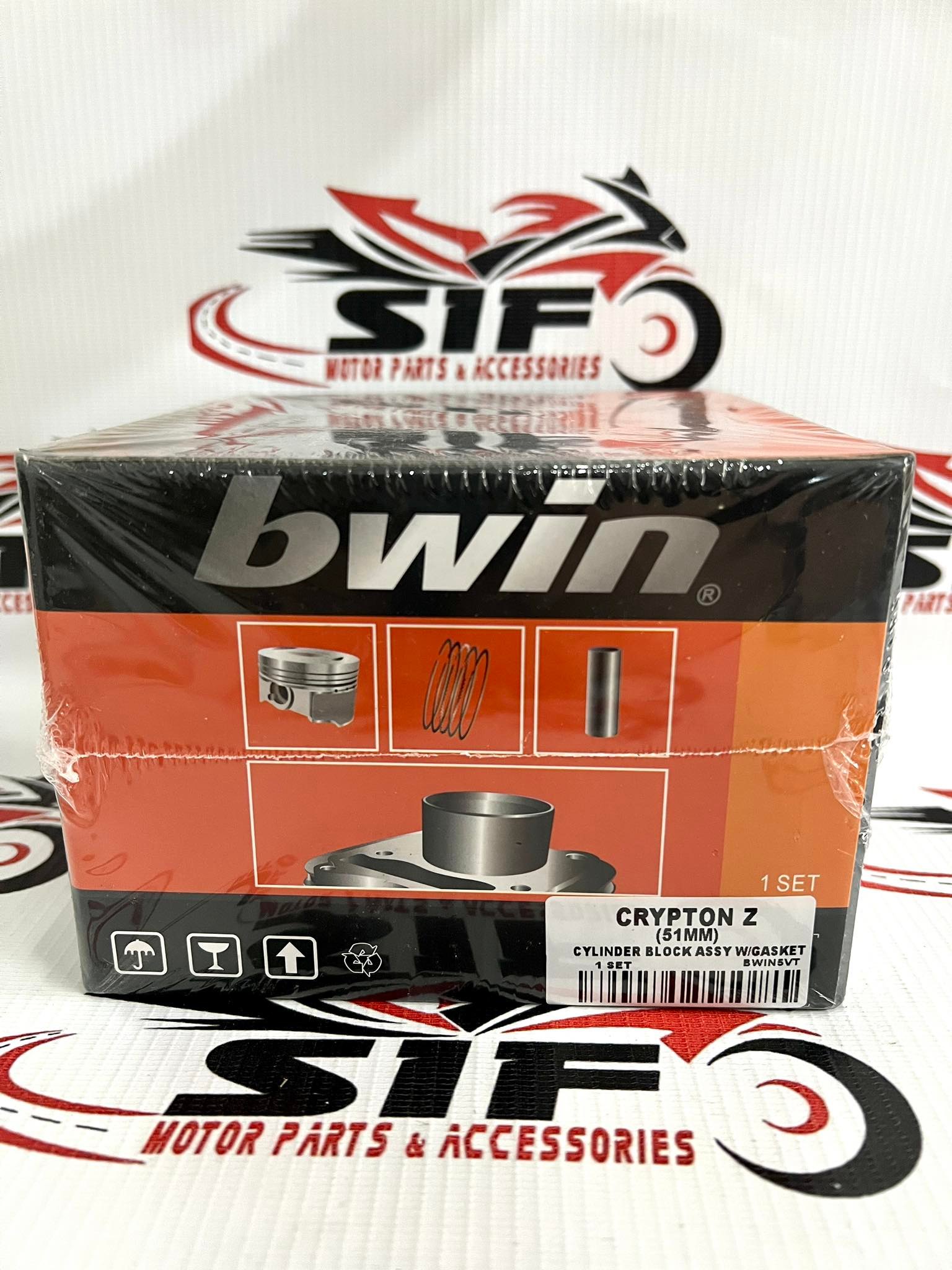 SIF CYLINDER BLOCK SET WITH GASKET YAMAHA CRYPTON Z 51MM BWIN BRAND ...