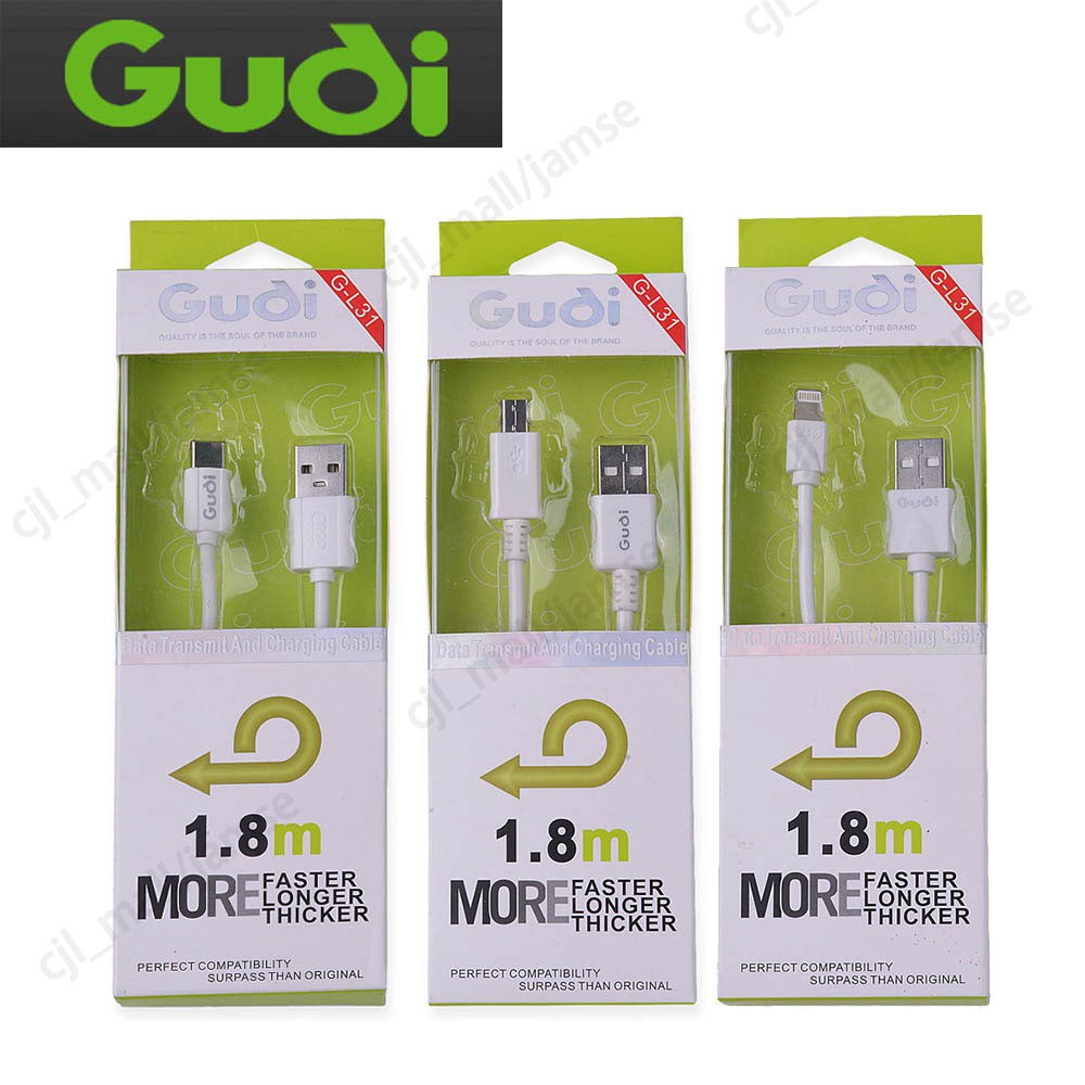 gudi L31 1.8m high quality data transmit and charging cable | Lazada PH