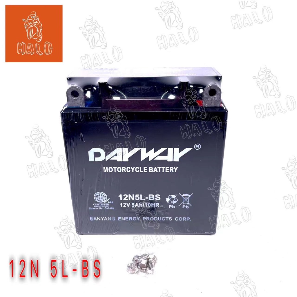 【COD】LJ MOTORCYCLE BATTERY DAYWAY 3 SIZES 12N 3L-BS TO 5L-BS | Lazada PH