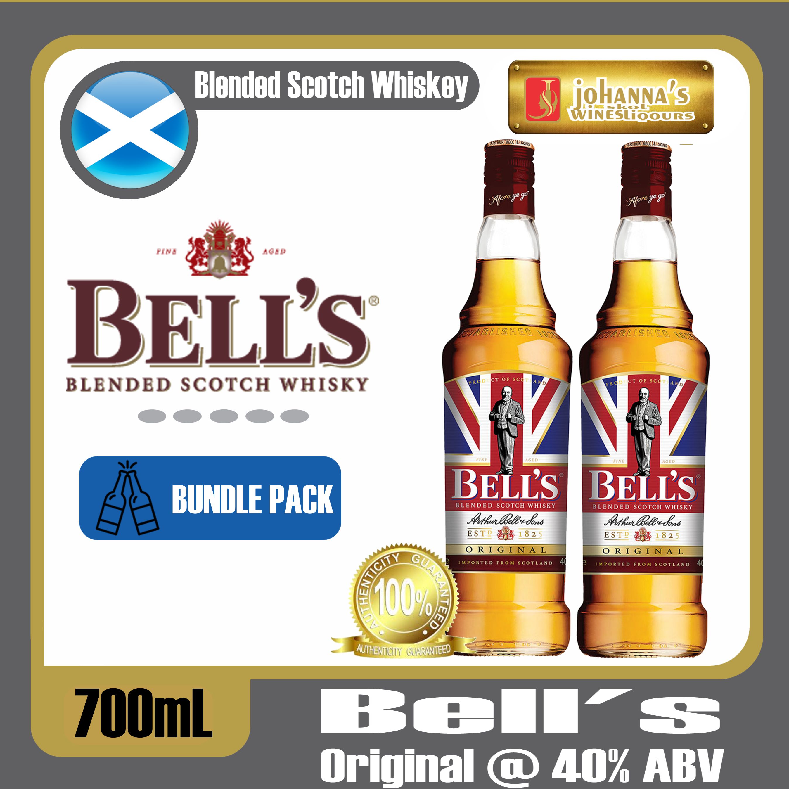 Bell's Original Blended Scotch Whisky 2 x 700mL (Bundle Pack) | Lazada PH
