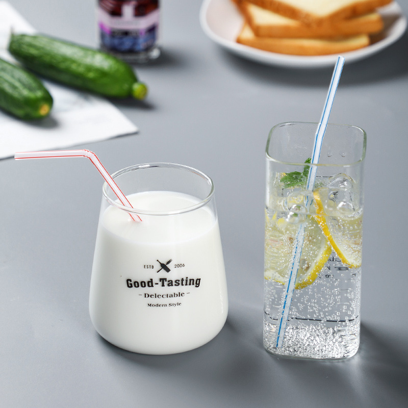 Rising Star 100PCS Bendable Flexible Plastic Disposable Drinking Straws ...
