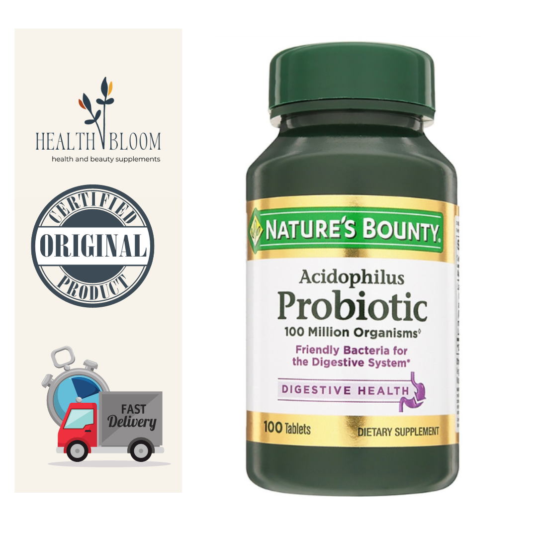 Nature's Bounty Probiotic Acidophilus 100 Tablets | Lazada PH