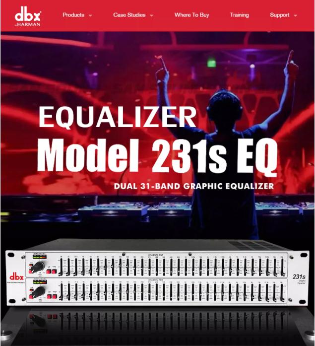 DBX 231/231S EQ professional equalizer 31 channel dual frequency bass ai-paisarn stage ...
