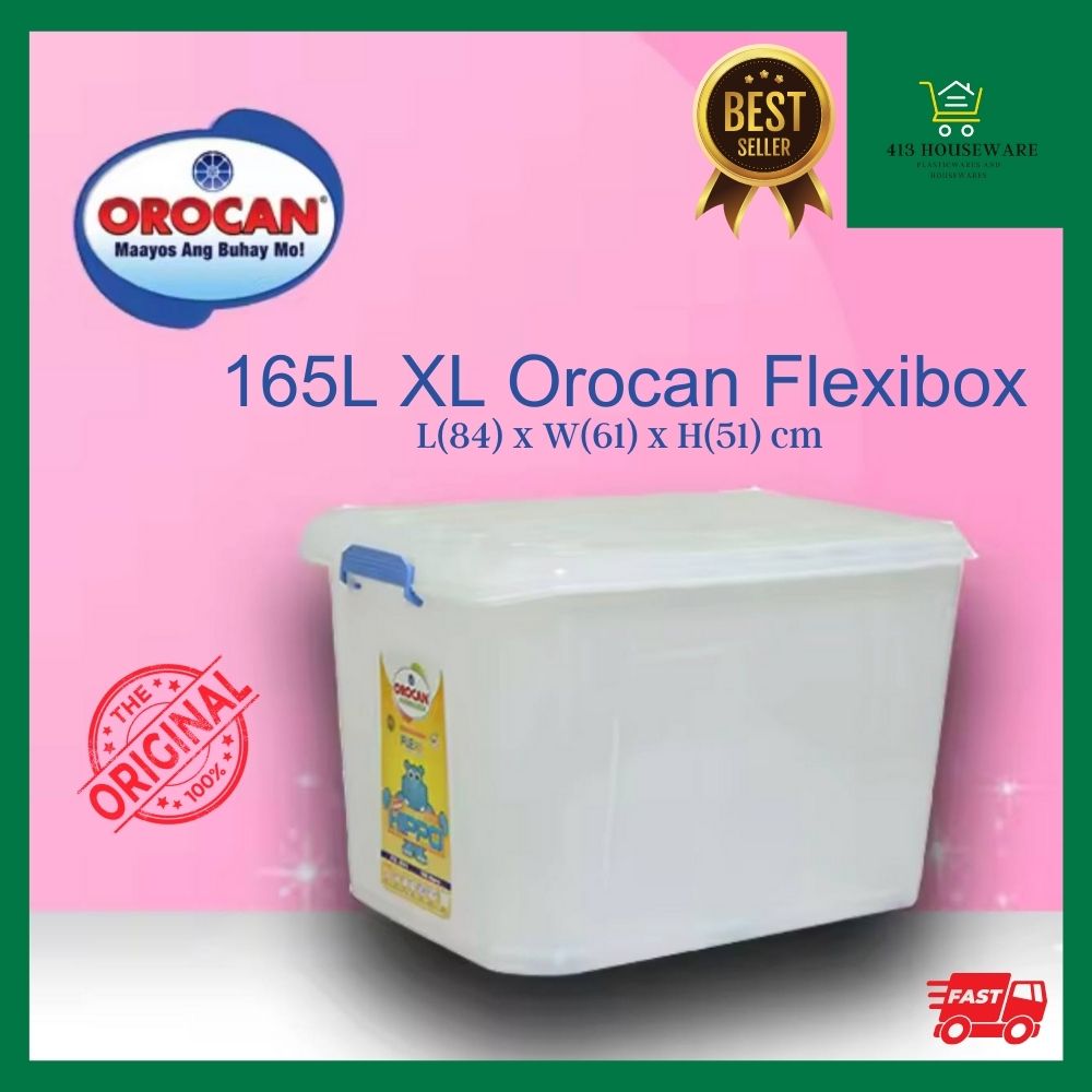 165L Storage Box Flexibox Transparent Original XL Size Big Organizer ...