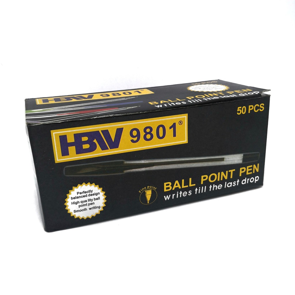 【rPbhT9mr】ball-point pen 50pcs HBW 9801 BALL POINT PEN propelling ...