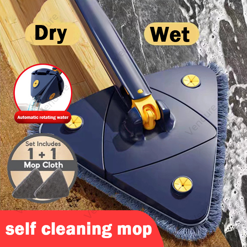 magic spin mop 360-degree rotating large wipe head wall roof rotating ...