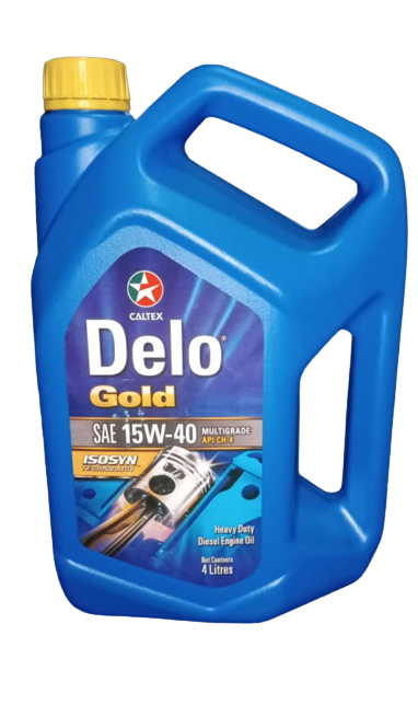Caltex Delo Gold Multigrade Diesel Engine Oil SAE 15W-40 4L ( 1 gallon ...