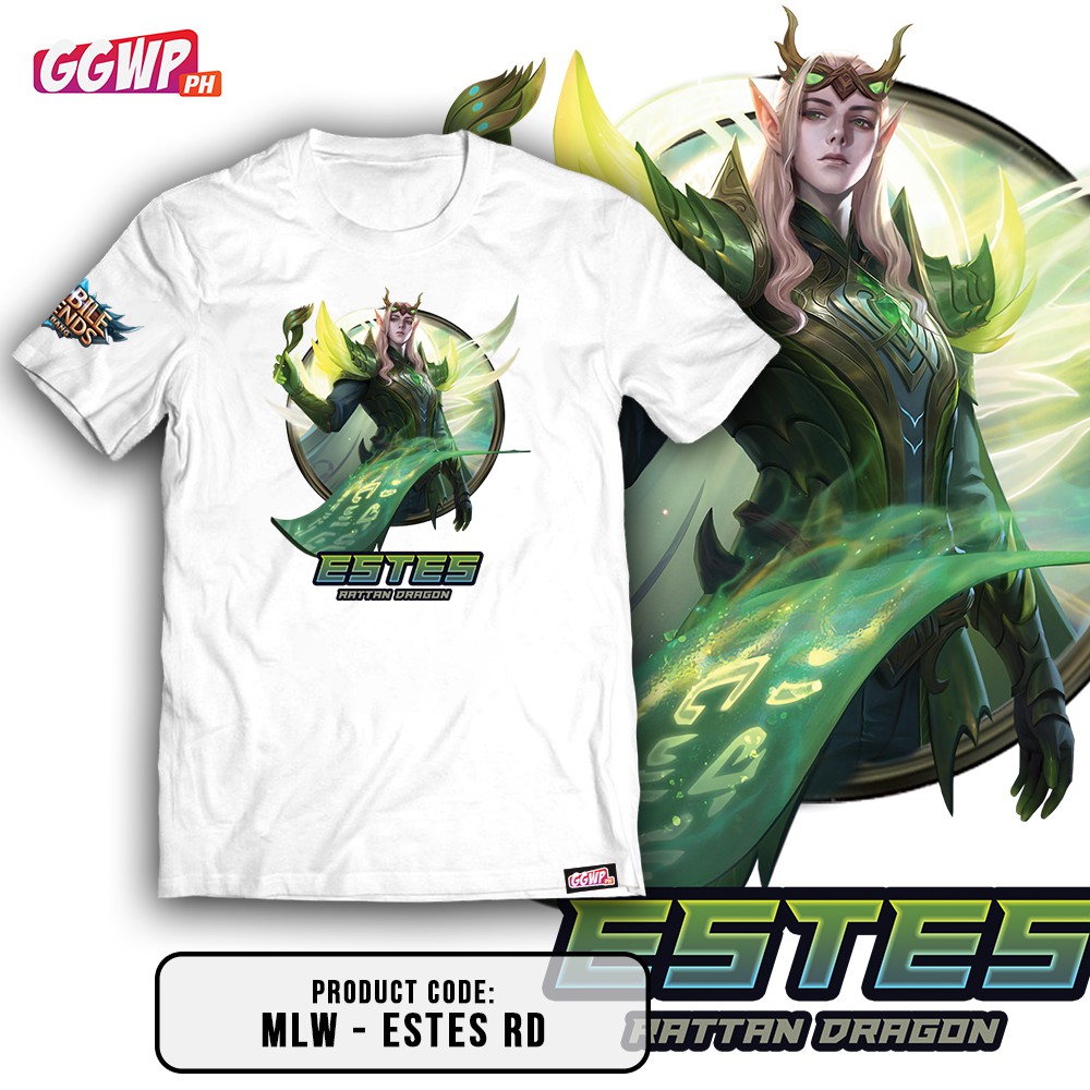 GGWP Dry-Fit White T-Shirt Mobile Legends DRAGON TAMER SQUAD ( Estes ...