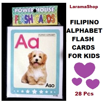 Filipino Alphabet Flash Cards (28 pcs) | Lazada PH