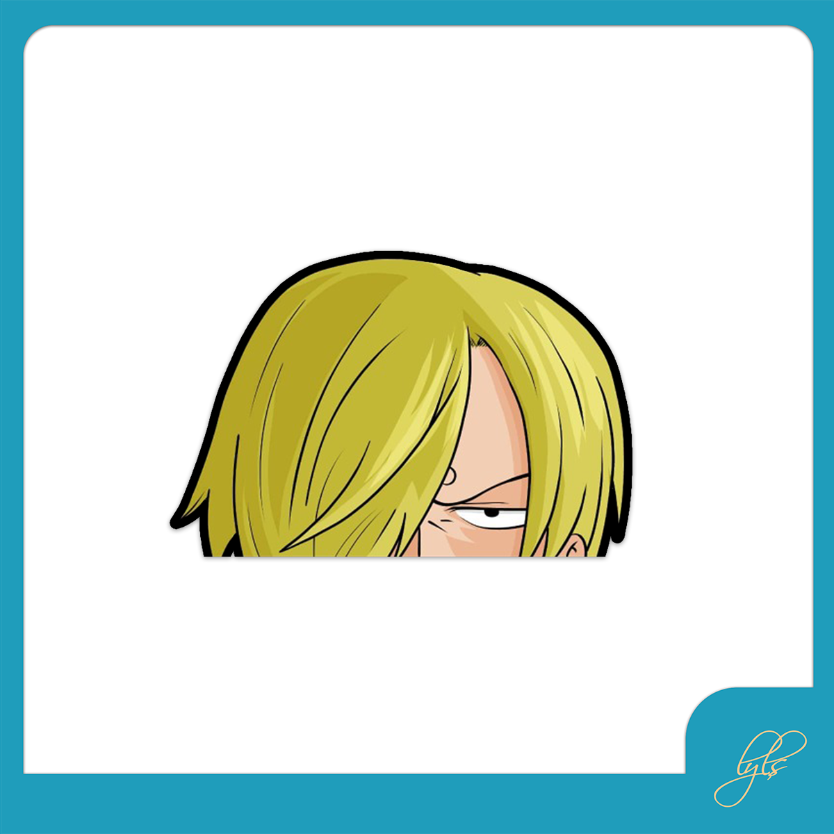 SANJI ONE PIECE ANIME PEEKER Waterproof Vinyl Sticker for Motorcycle ...