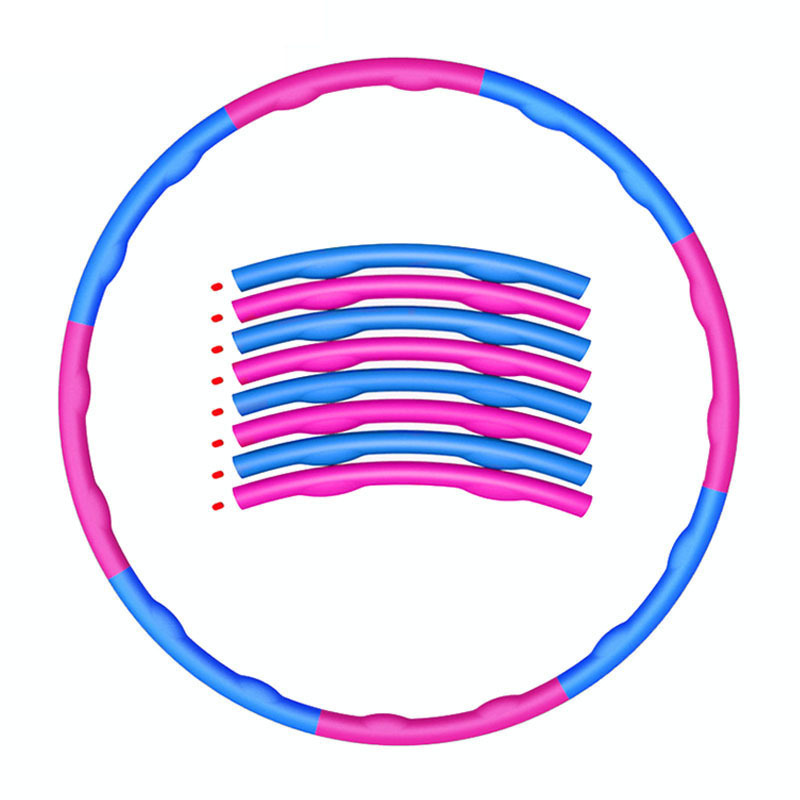 8 Parts Bodybuilding Exercises Hula Hoop Detachable Foam Adult ...