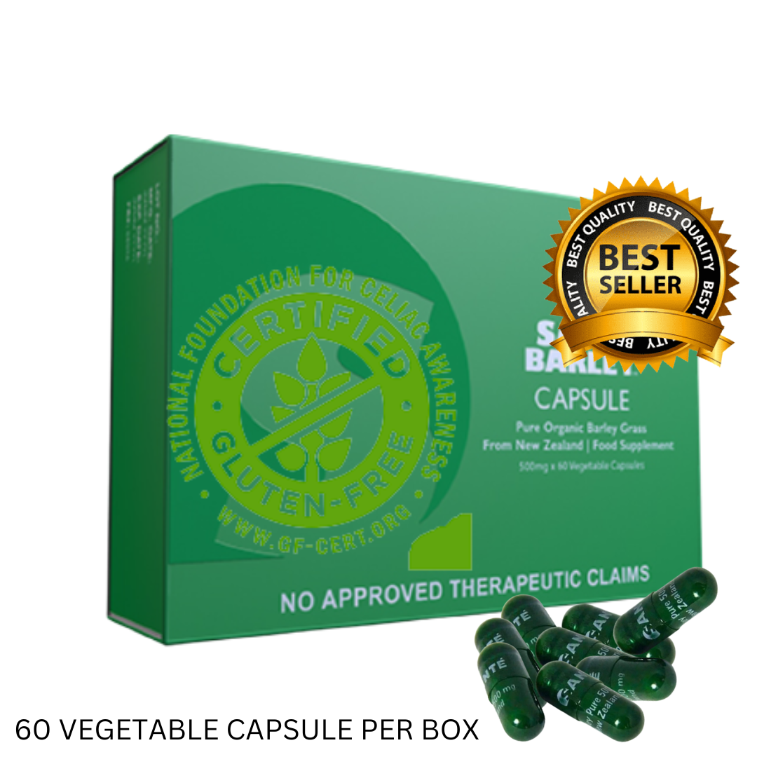 BARLEY CAPSULE Box of 60 Vegetable Capsule Max health benefits Immune ...