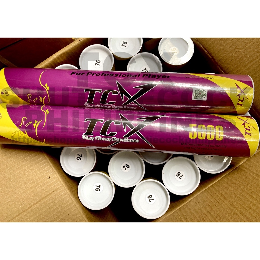 【Ready Stock】 TCX 5000 Purple New Packaging 2022 Badminton Shuttlecock ...