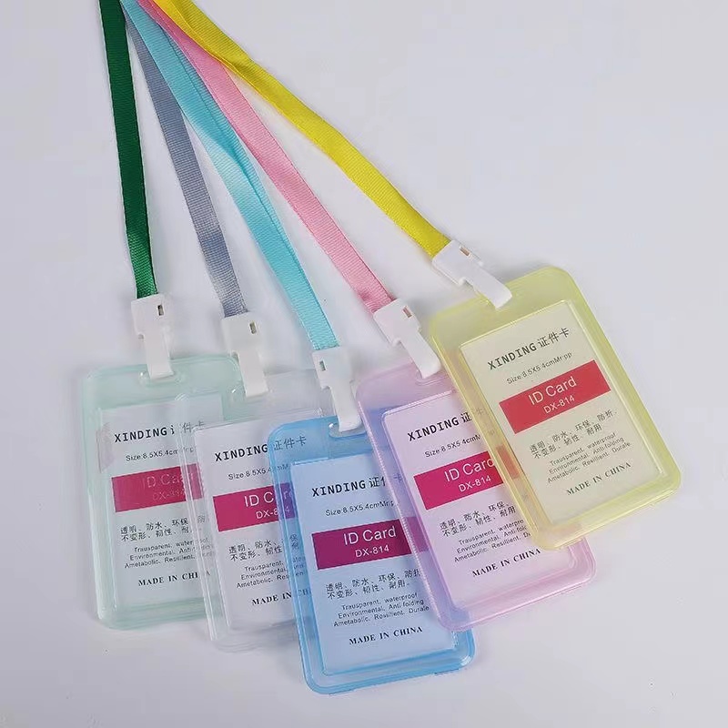 Double-sided Plastic ID Case Holder with Glossy Shiny ID Lace ...