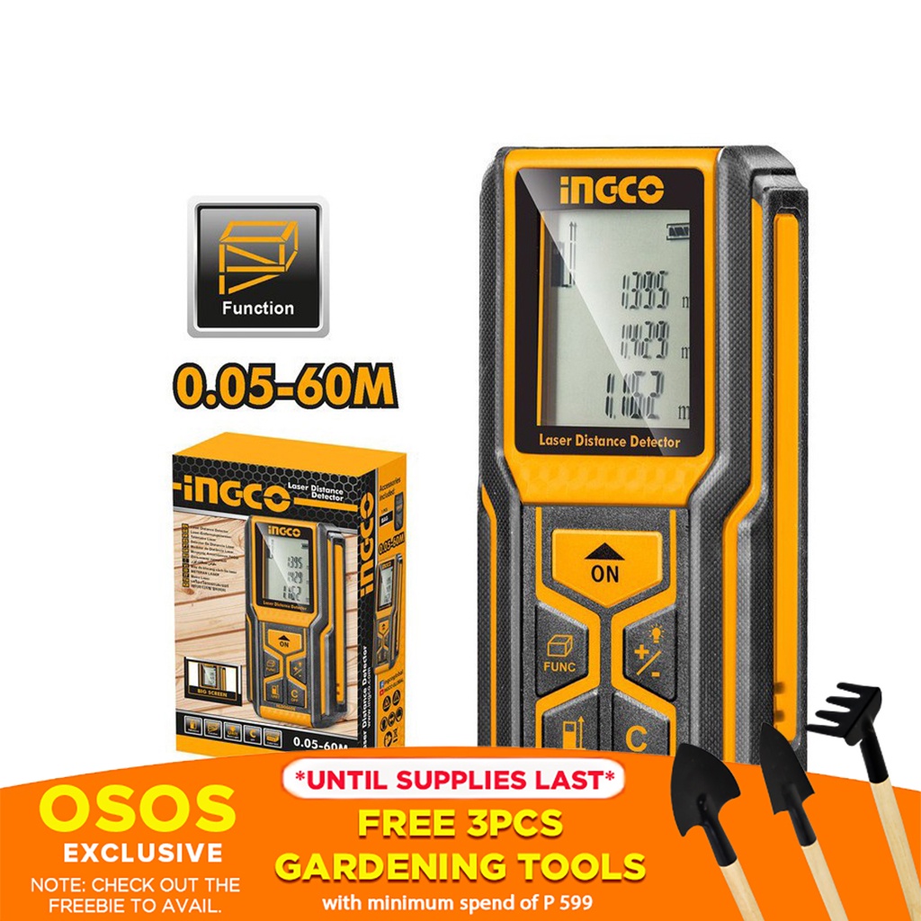 Original Brand Of Ingco Laser Distance Detector Pouch Included HLDD0608 ...