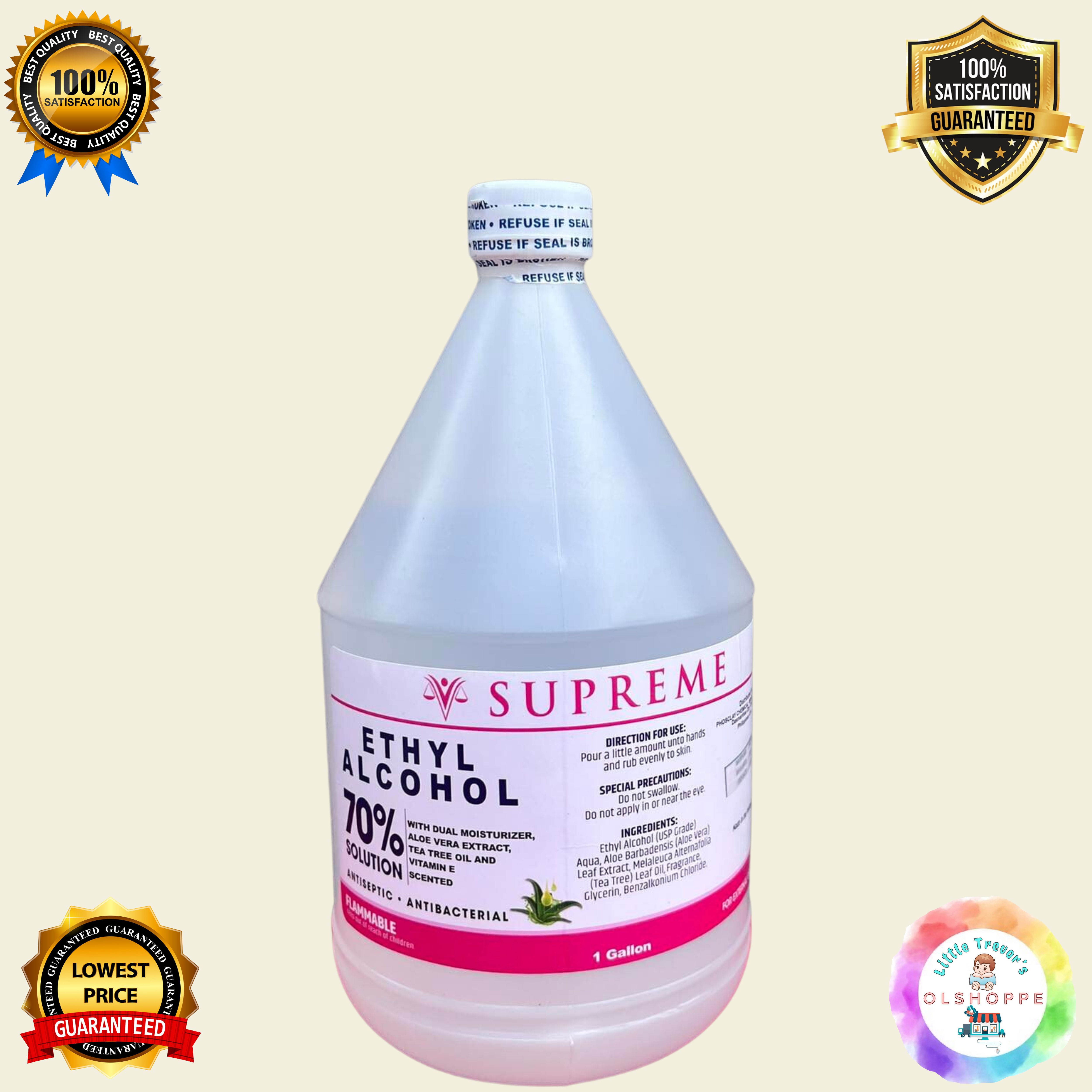SALE 70% SUPREME Scented Alcohol, 1 Gallon 3.2 Liter, Ethyl/ Isopropyl ...