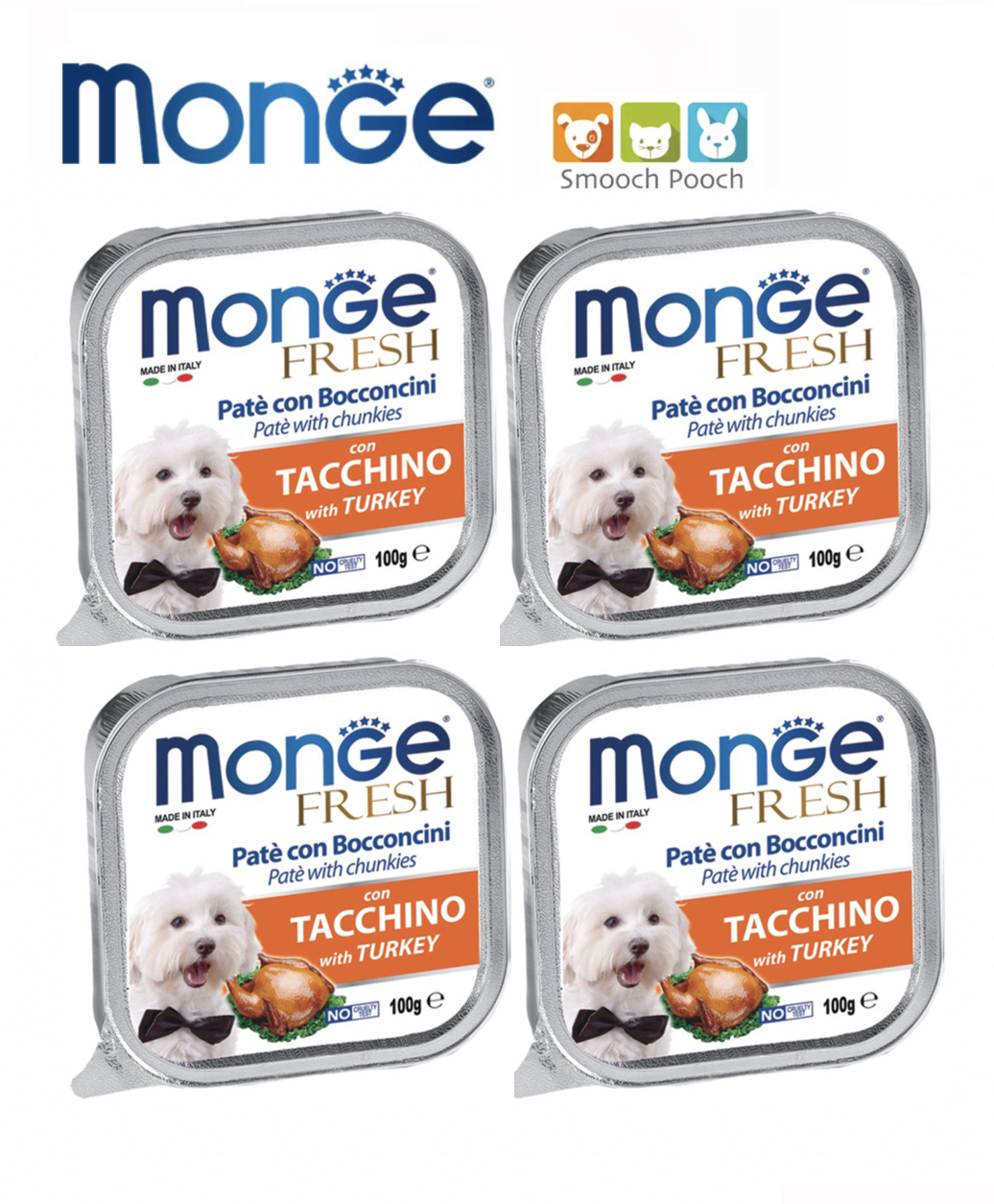 Monge Fresh Turkey/Tacchino 100g. (SET OF 4) | Lazada PH