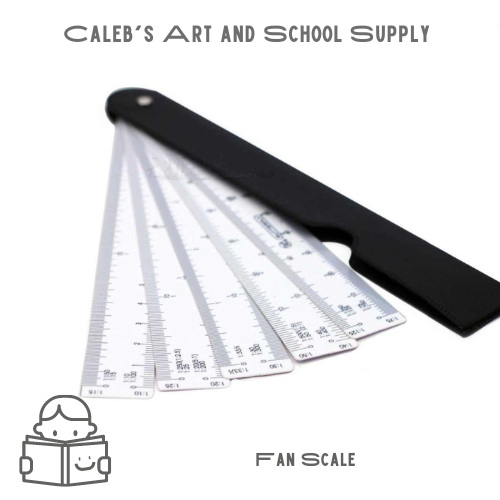 Butterfly Fan Scale Ruler Architecture/Graphic Design Multi Ratio ...