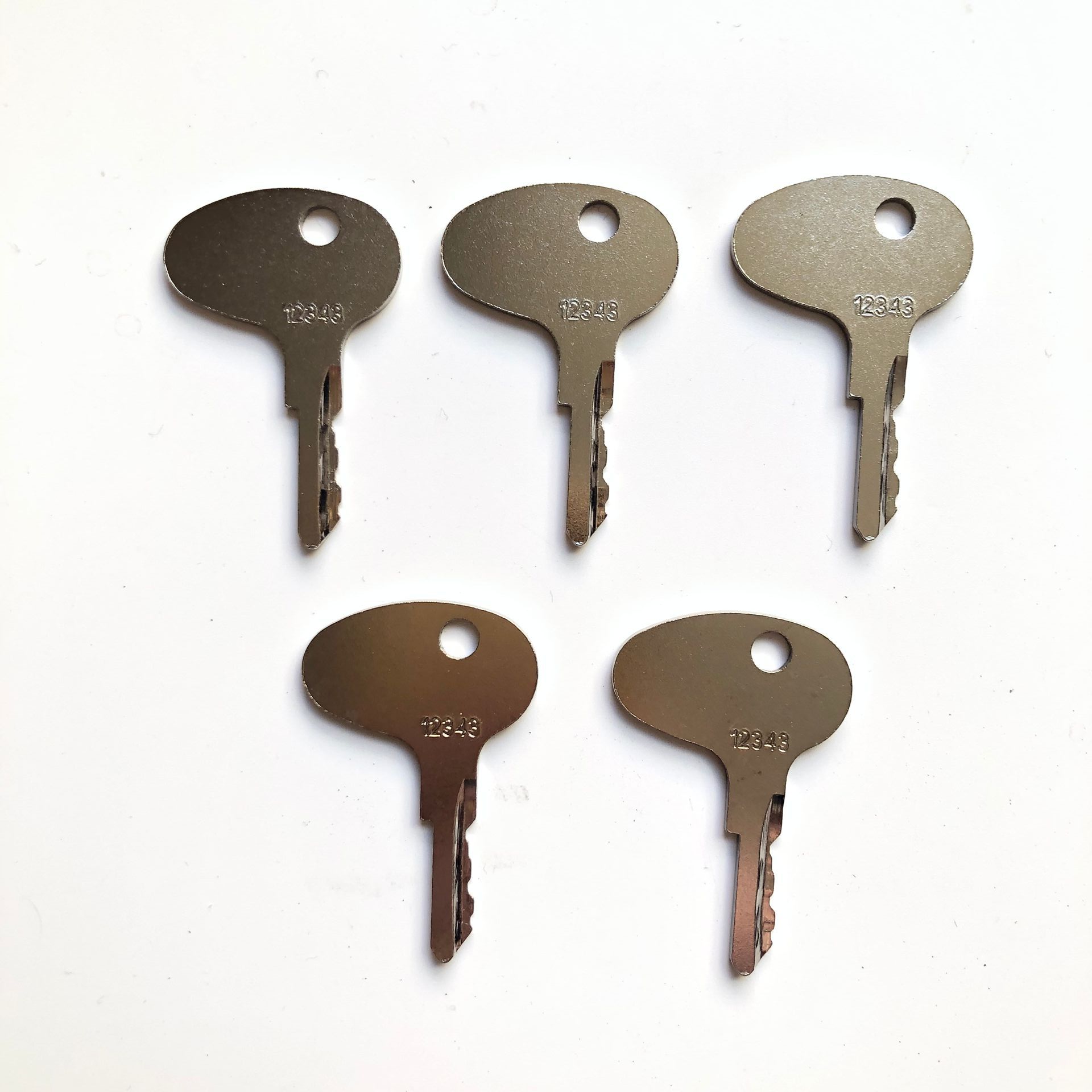 5PCS 12343 Key 123243 Ignition Key 912-0514920 For Caterpillar Forklift ...