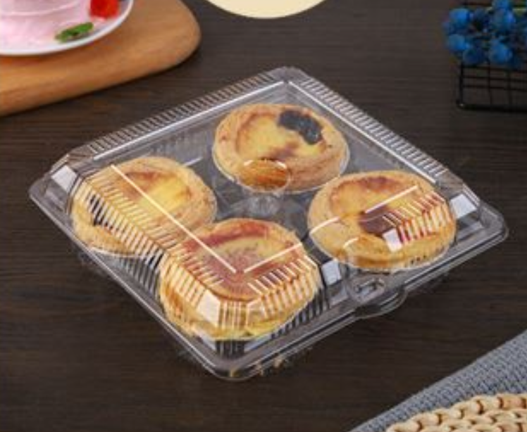 10pcs Egg Tart Clamshell Egg Tart Packaging Eggtart Desserts Disposable ...