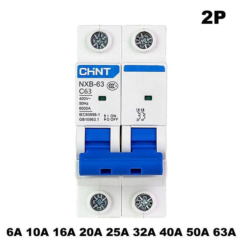CHINT NXB-63 2P Miniature Circuit Breaker 16A/20A/25A/32A | Lazada PH