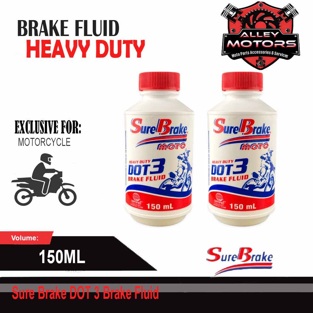 Sure Brake DOT 3 Brake Fluid 150ML By Alley Motors | Lazada PH
