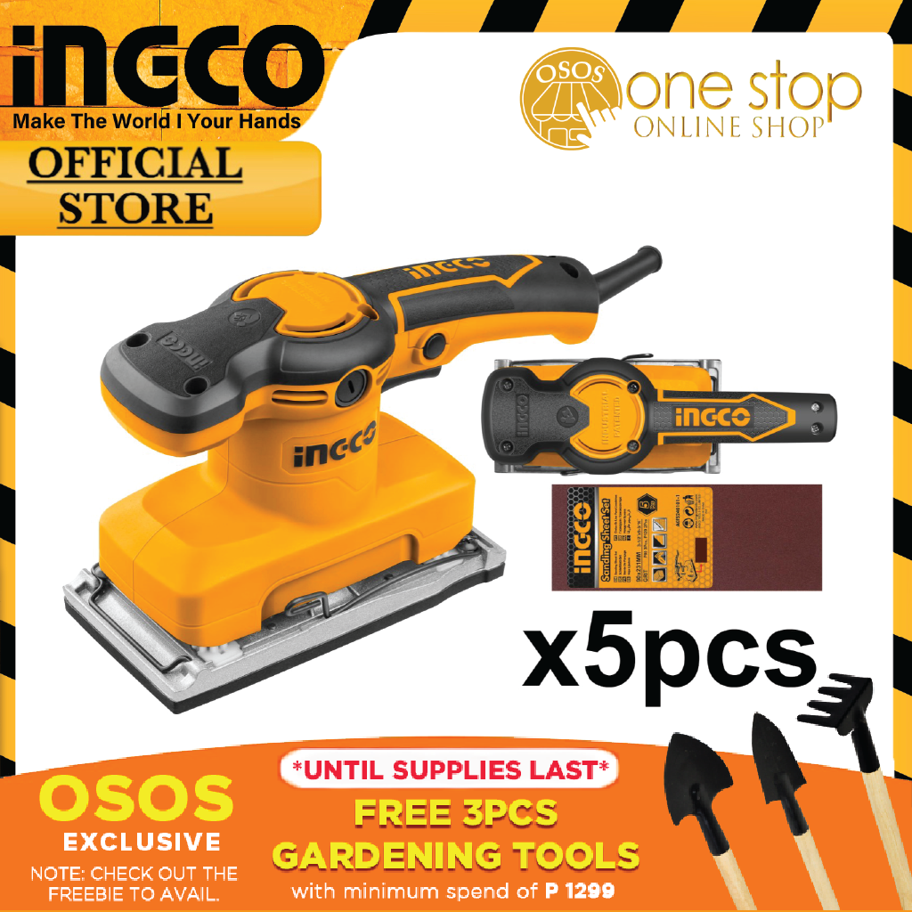 Ingco Original Finish Finishing Sander 320W FS3208 •OSOS• | Lazada PH