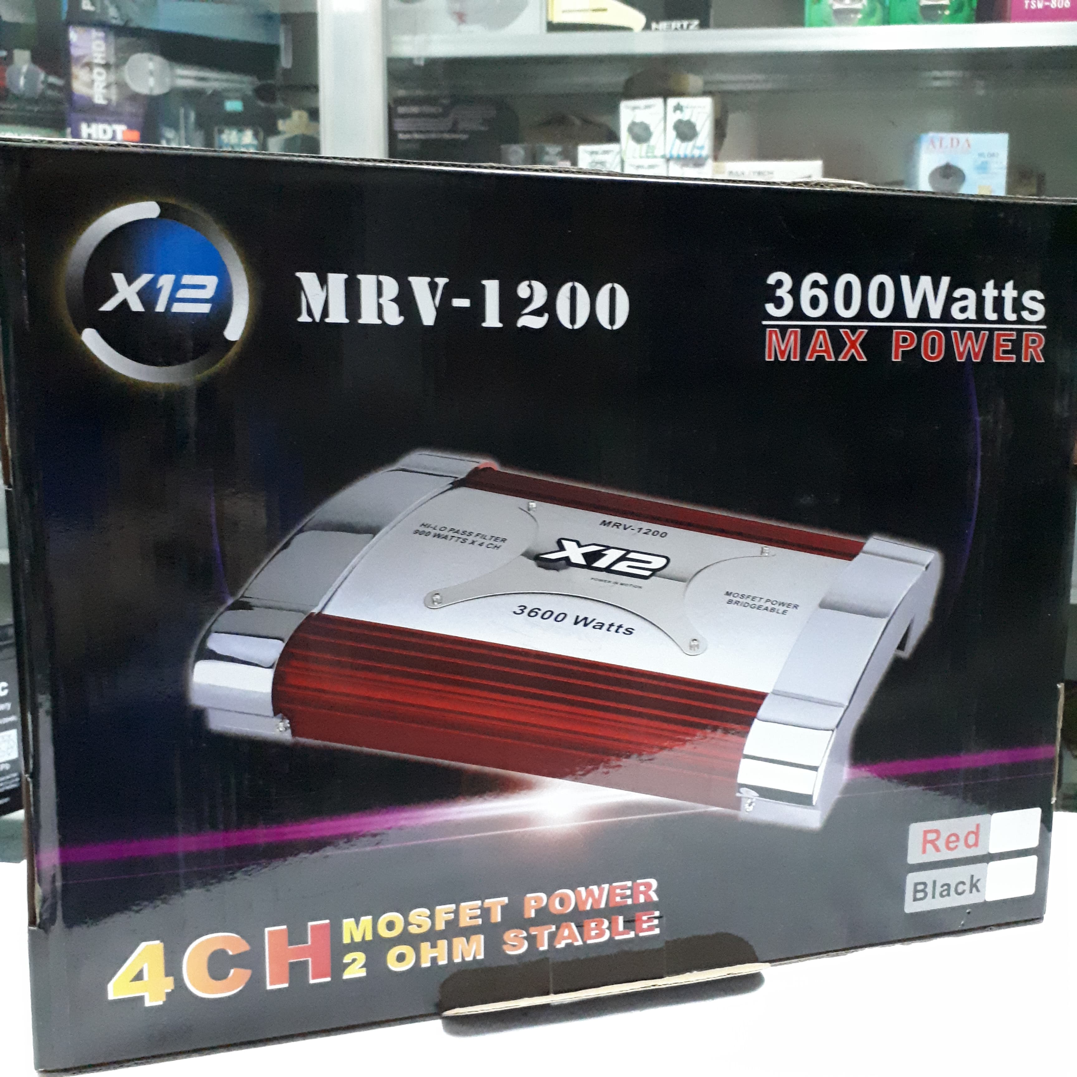 X12 MRV-1200 3600 WATTS CAR AMPLIFIER | Lazada PH