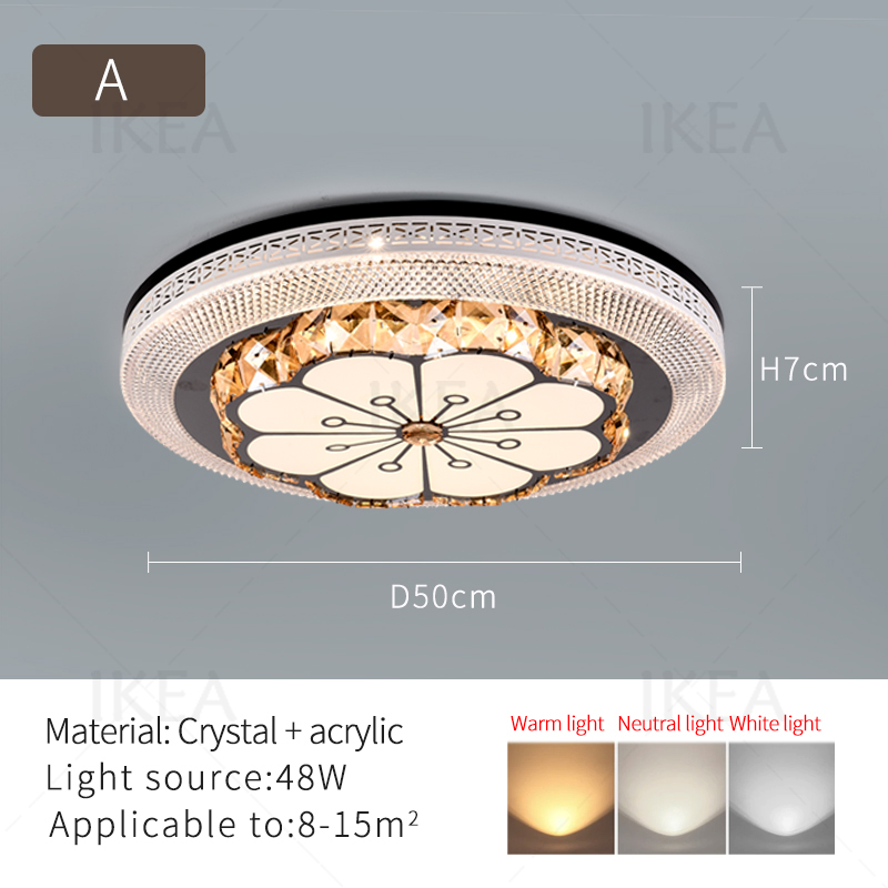 Living room low ceiling lamp bedroom simple chandelier LED dining room ...