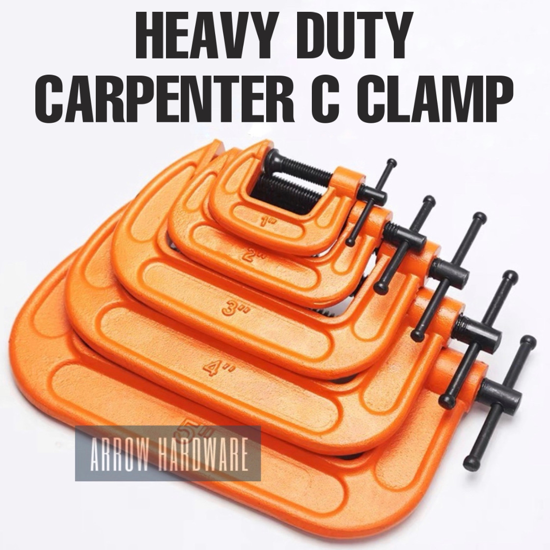 Anton G Clip C Clamp 2"--10" Iron Clip Strength Clamping Carpentry Clip ...