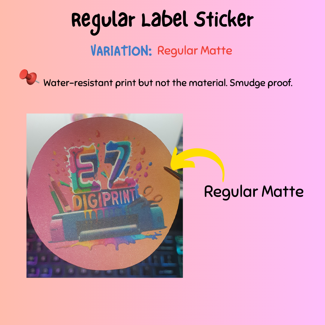 Label Sticker | Product Sticker | Logo Sticker | Waterproof Sticker ...